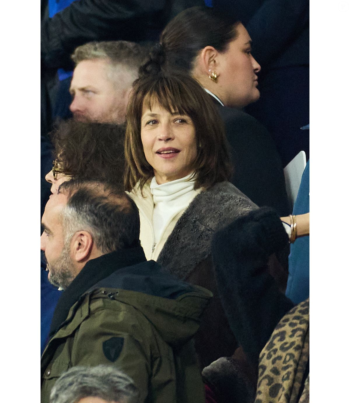 Photo : Sophie Marceau - People des les tribunes de la coupe du Monde ...