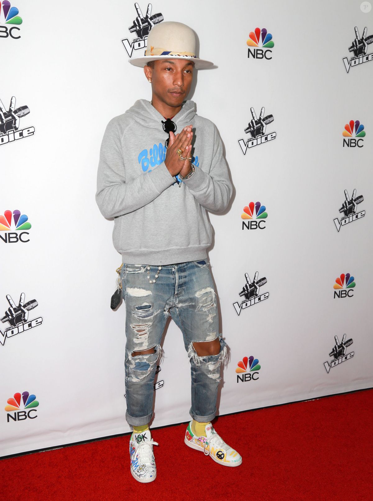 Photo : Pharrell Williams - People au photocall de la 7ème saison de ...