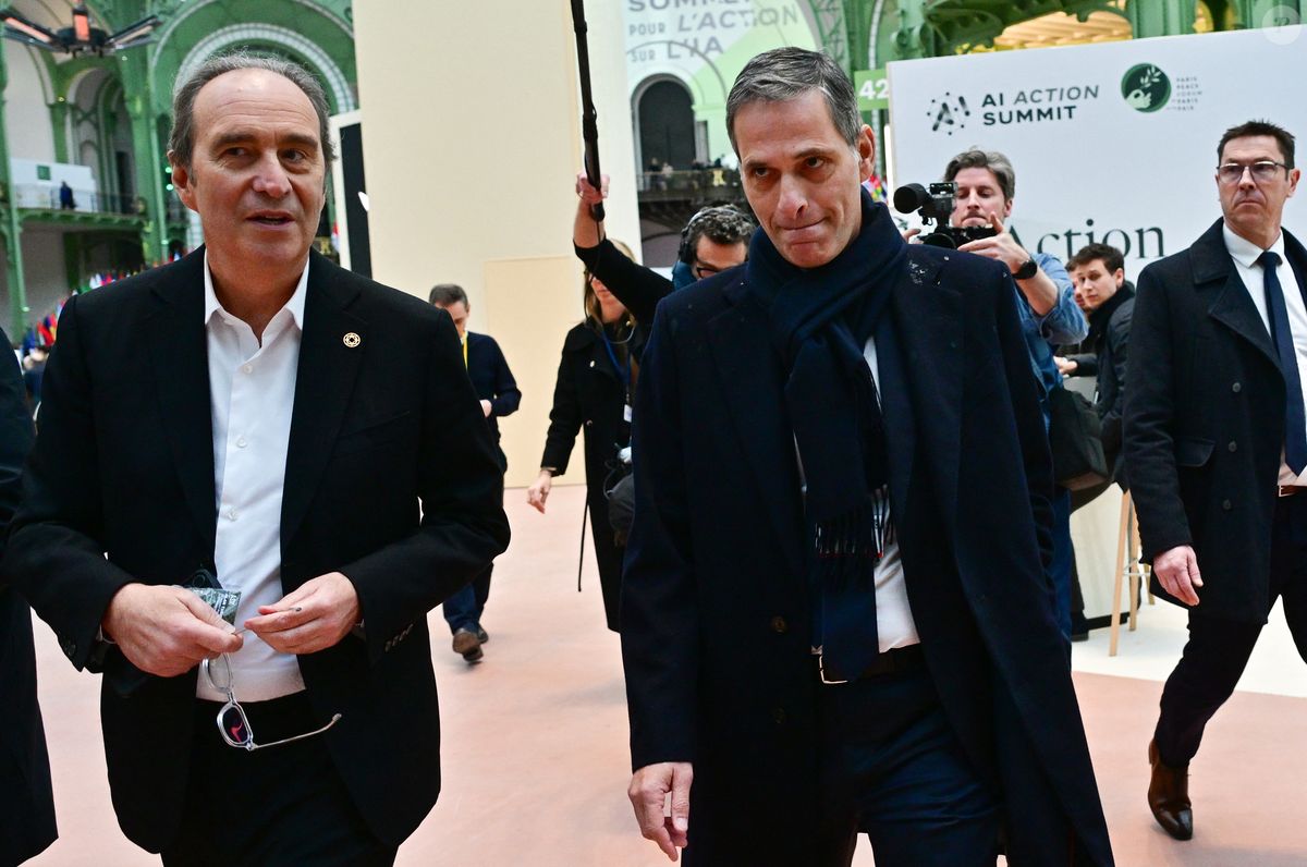 Photo : Xavier Niel et Rodolphe Saadé, Pdg de CMA CGM au sommet pour l ...
