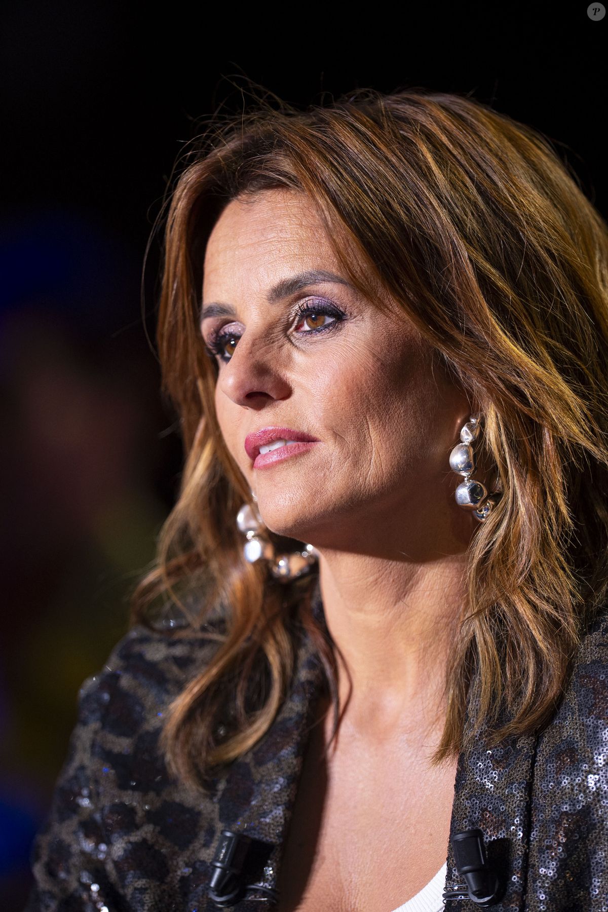 Photo : Exclusif - Faustine Bollaert lors de l'enregistrement de l ...