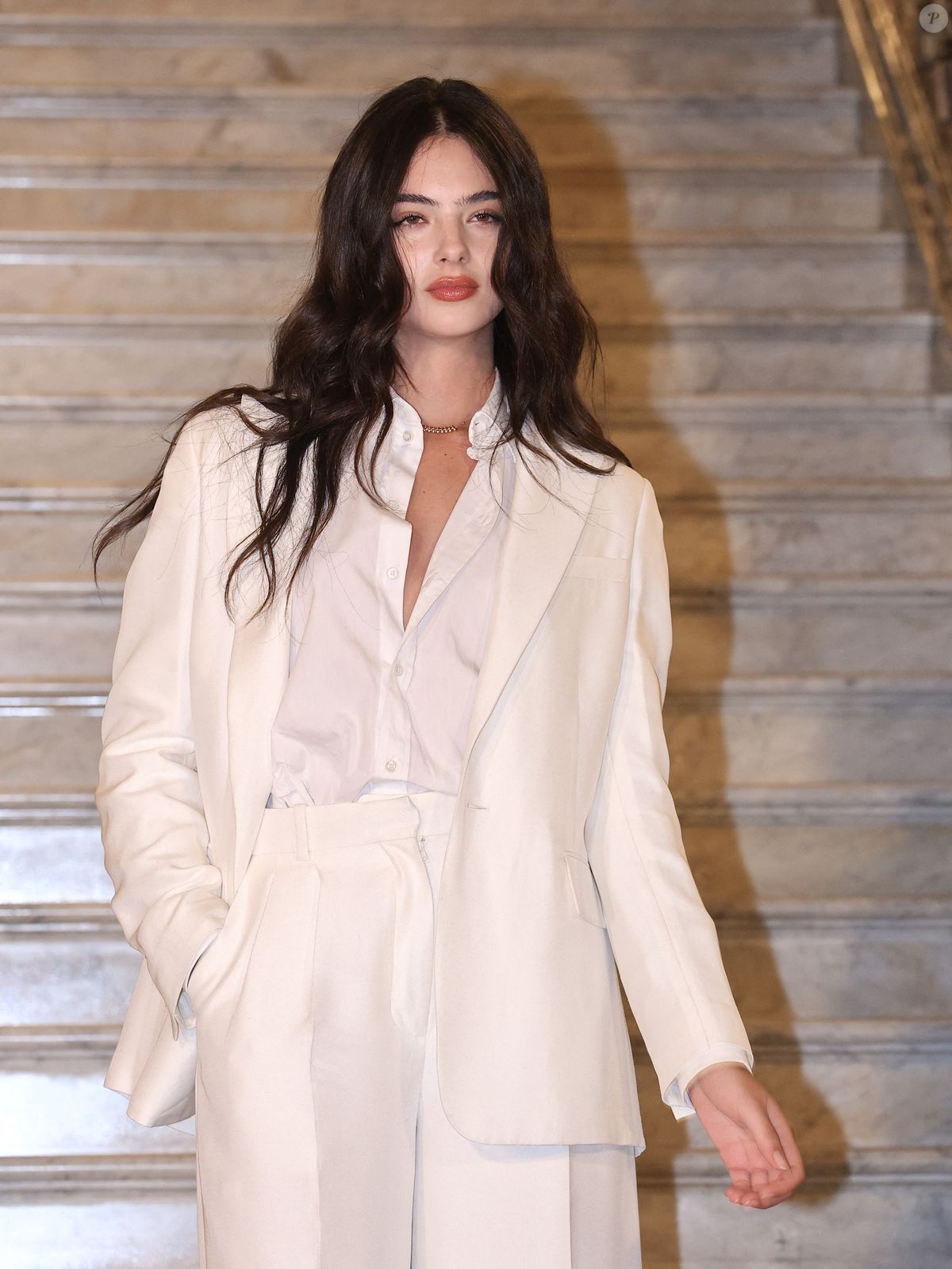 Photo : Deva Cassel, lors de la promotion de la série "Le guépard", le 25 février 2025, à Rome ...