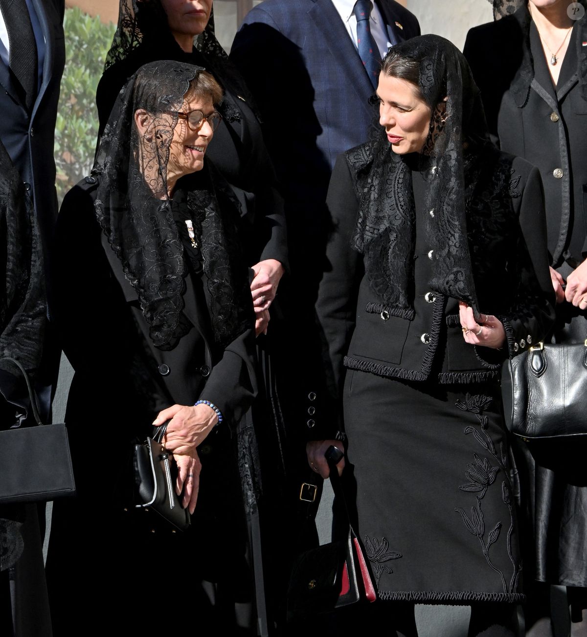 Photo : Stéphanie de Monaco affichait un long manteau et Charlotte ...