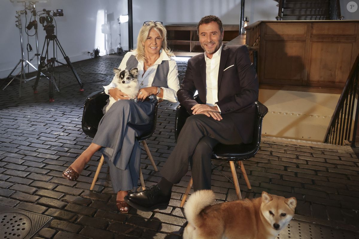 Photo : Exclusif - Caroline Margeridon et Bernard Montiel - Caroline ...