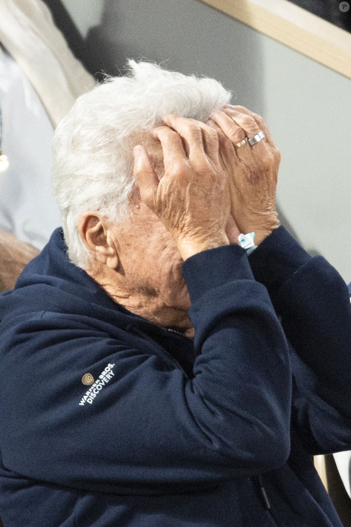 Photo : Dustin Hoffman en tribunes (night session) lors des ...