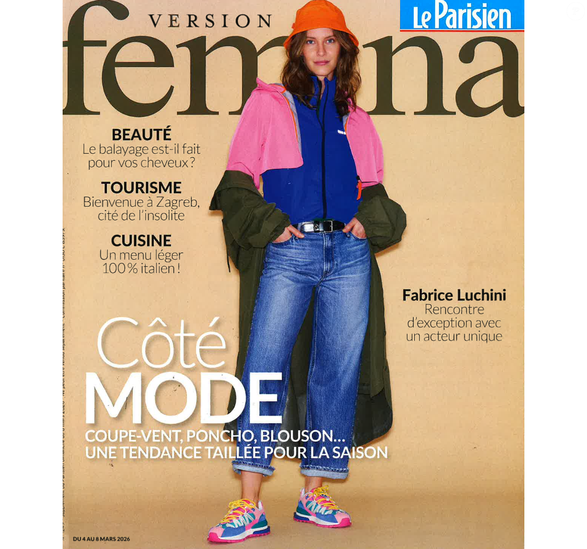 Photo : Couverture du magazine Version Femina - Purepeople