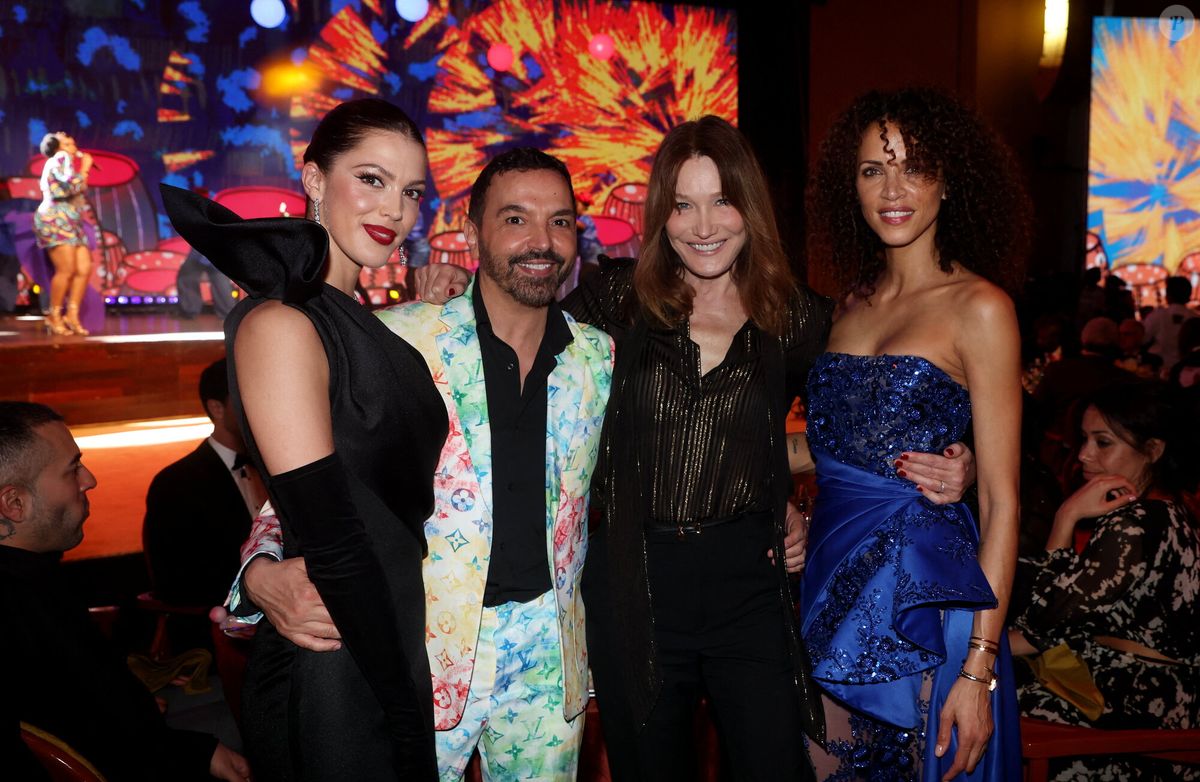 Photo : Iris Mittenaere, Kamel Ouali, Carla Bruni-Sarkozy, Noémie ...