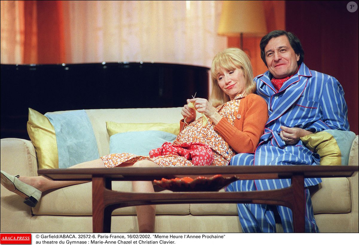 Photo : Marie-Anne Chazel et Christian Clavier dans la pièce "Même ...