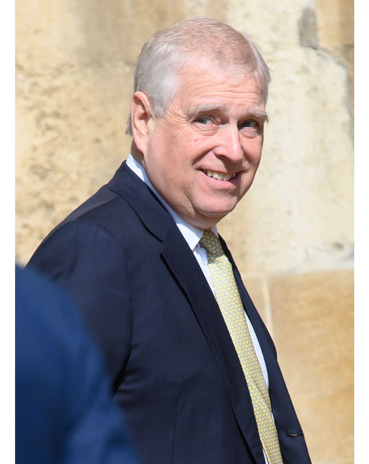 Photo : Le prince Andrew assiste à la messe de Pâques de la famille ...