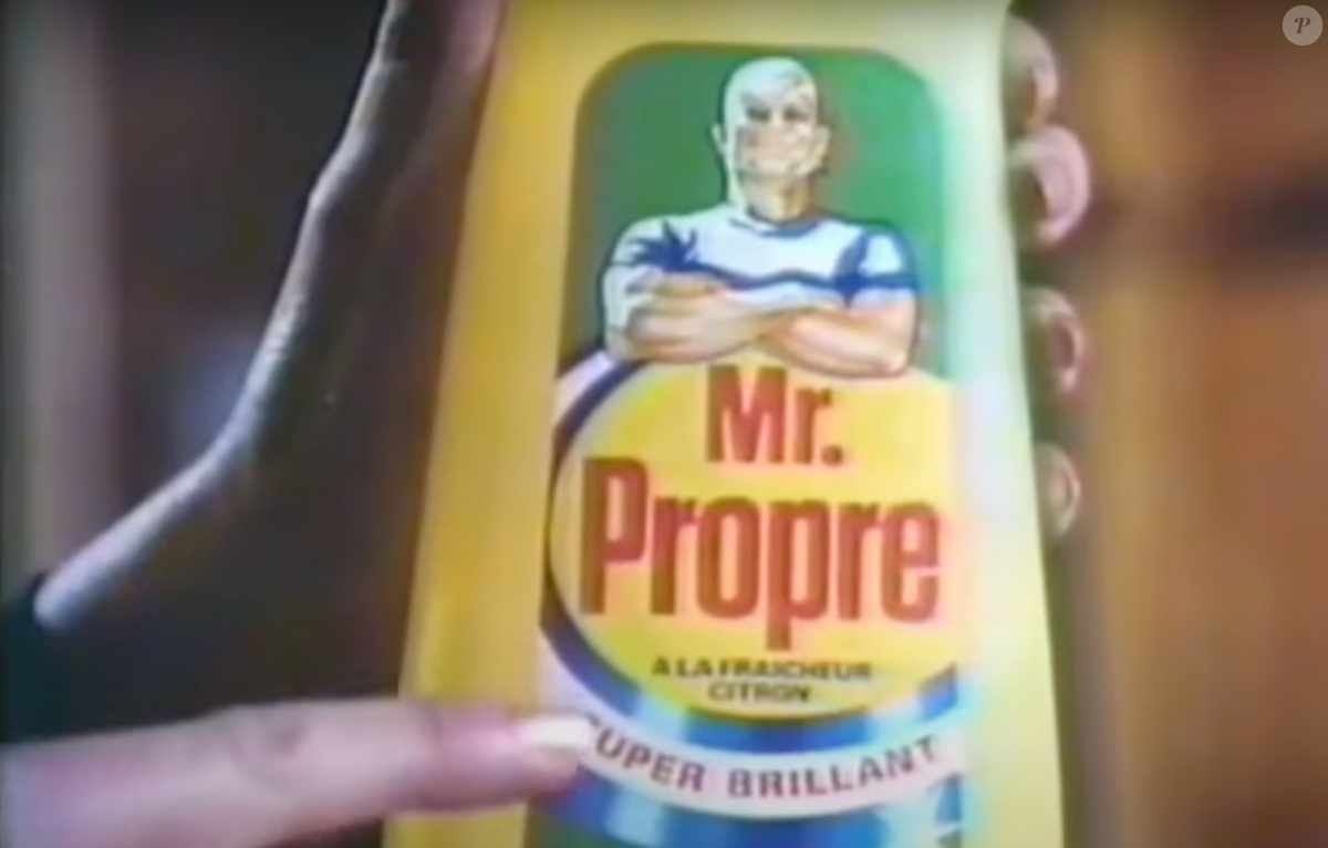 Photo : Pub de Monsieur Propre dans les années 80 - Purepeople