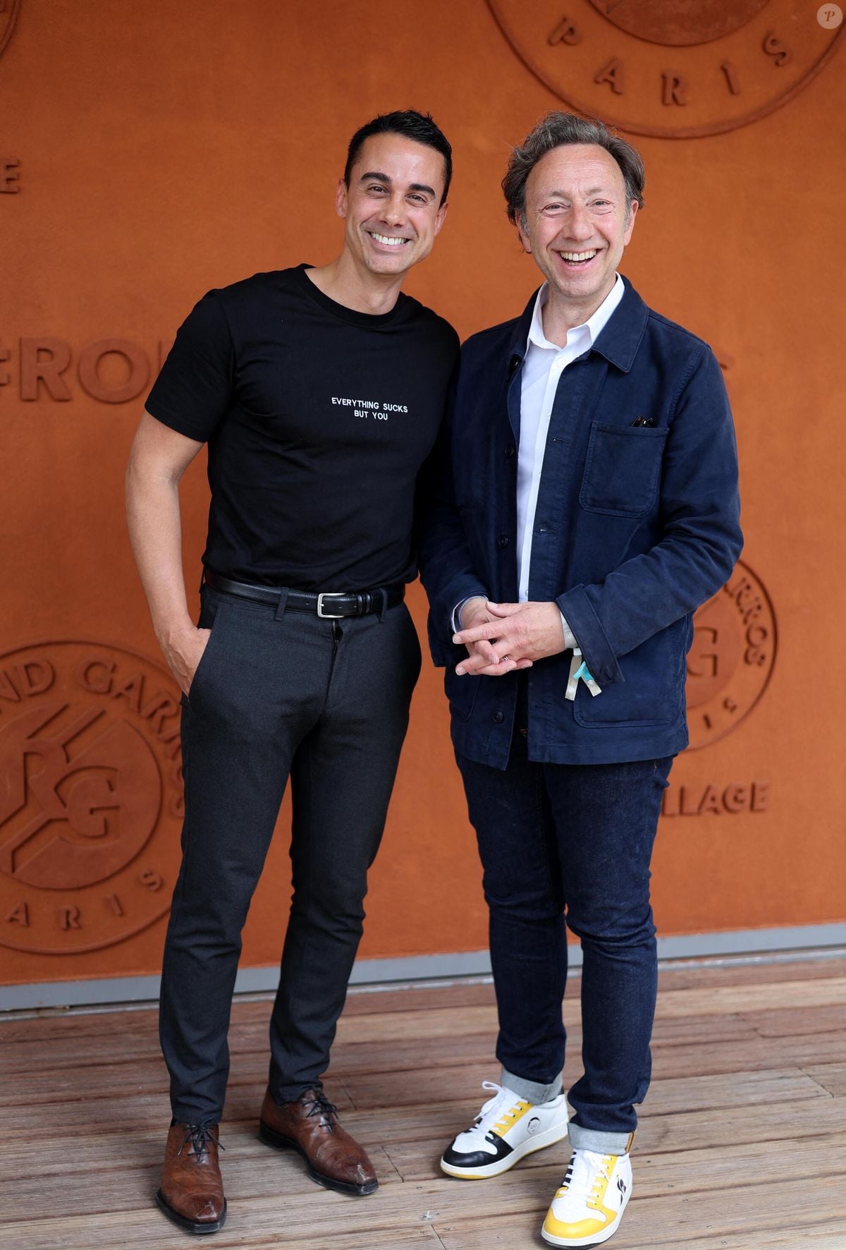 Photo : Stéphane Bern et son compagnon Yori Bailleres au village lors ...