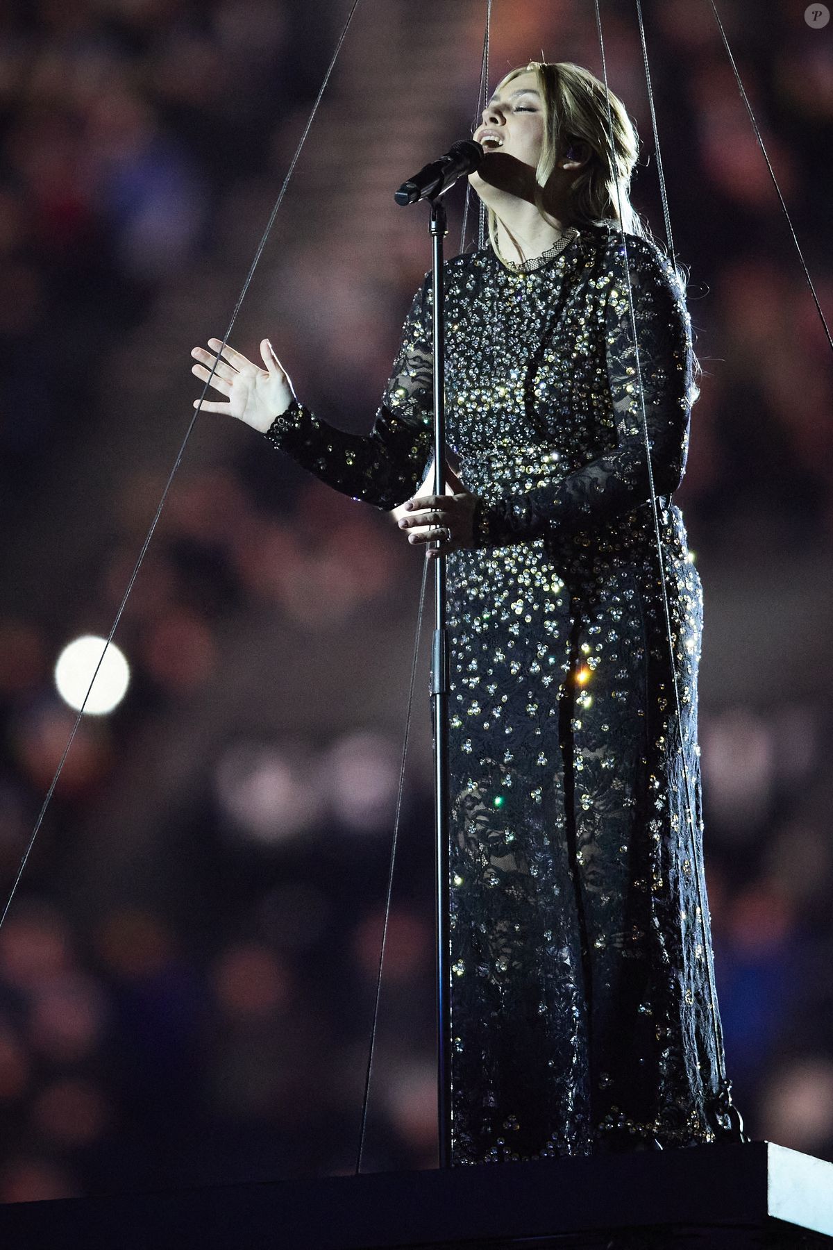 Photo : La chanteuse Louane (Louane Emera), représentante de la France ...