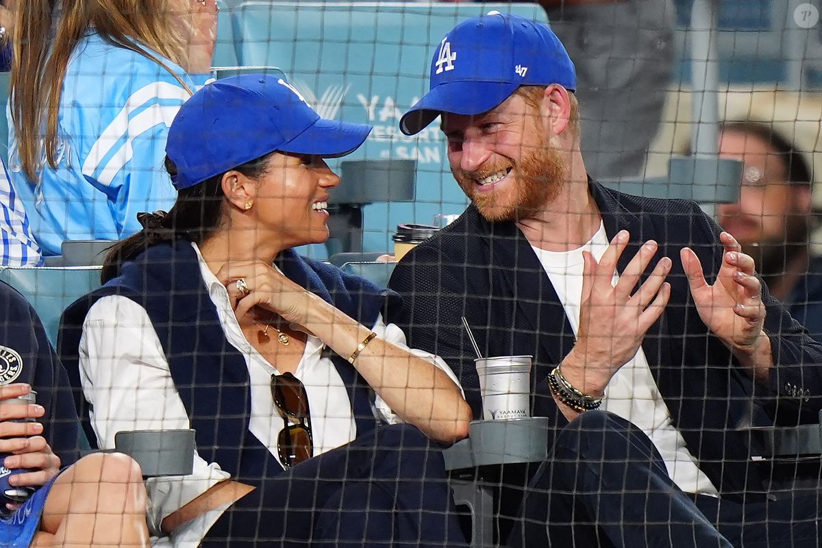 Photo : Le prince Harry et Meghan Markle regardent pendant la huitième ...