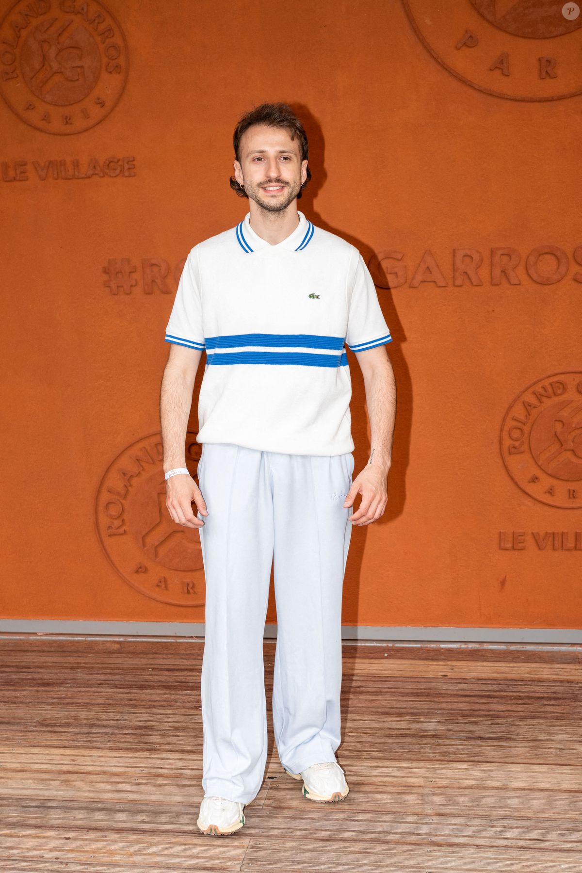 Photo : Maxence Laperouse lors de la première journée de Roland-Garros 2024, tournoi de tennis ...