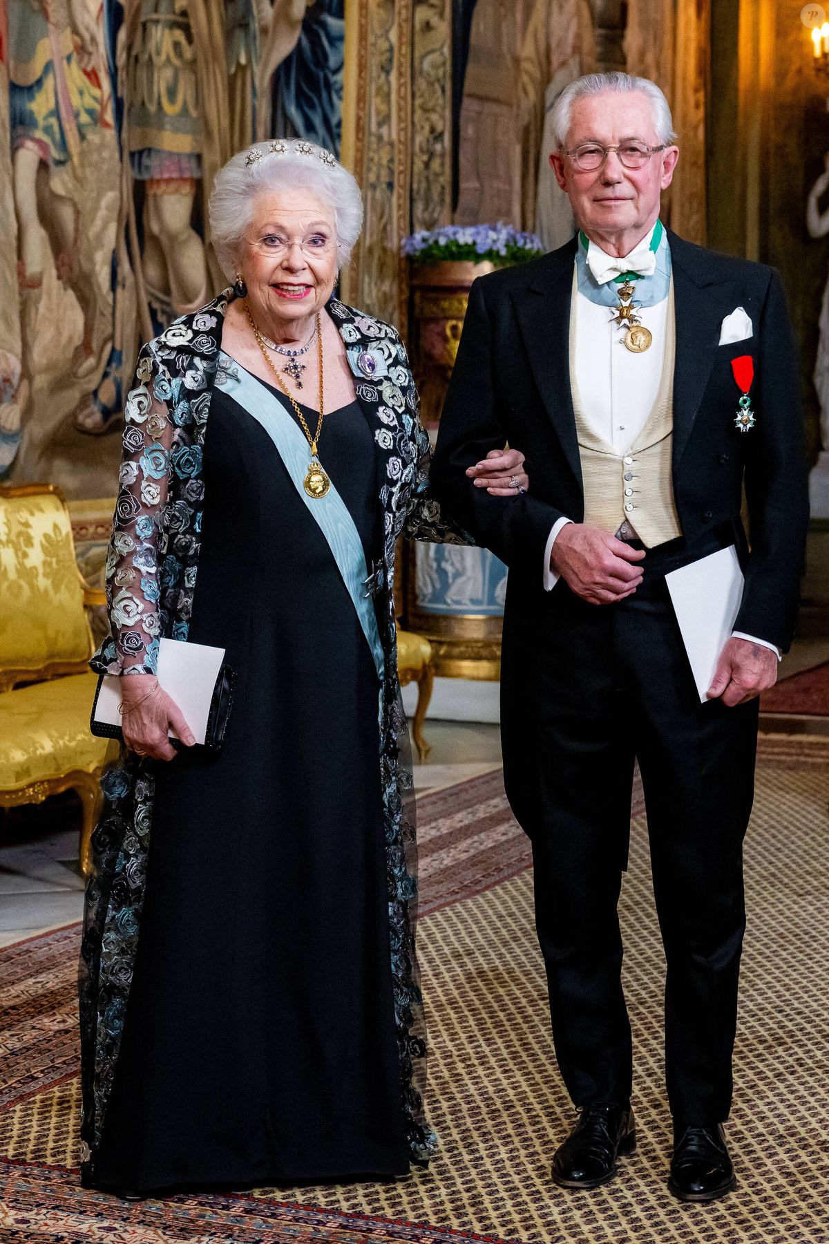 Photo : La princesse Christina et Tord Magnuson lors d'un dîner ...