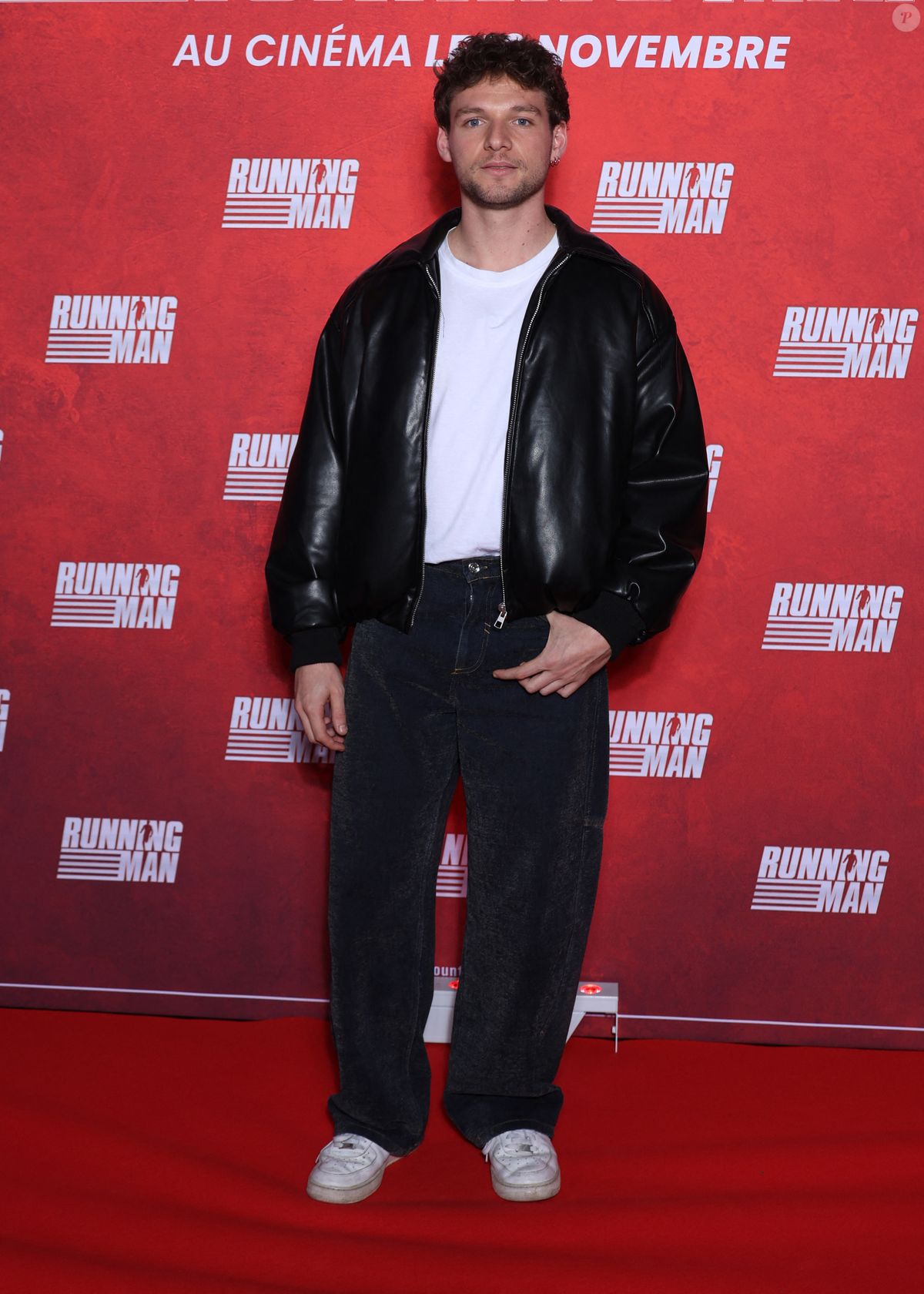 Photo : Théo P. (Star Academy 2025) lors de la première de Running Man ...