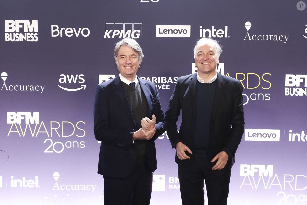 Photo : Olivier Truchot et Alain Marshall Alain Marshall, Olivier Truchot, au photocall de la ...