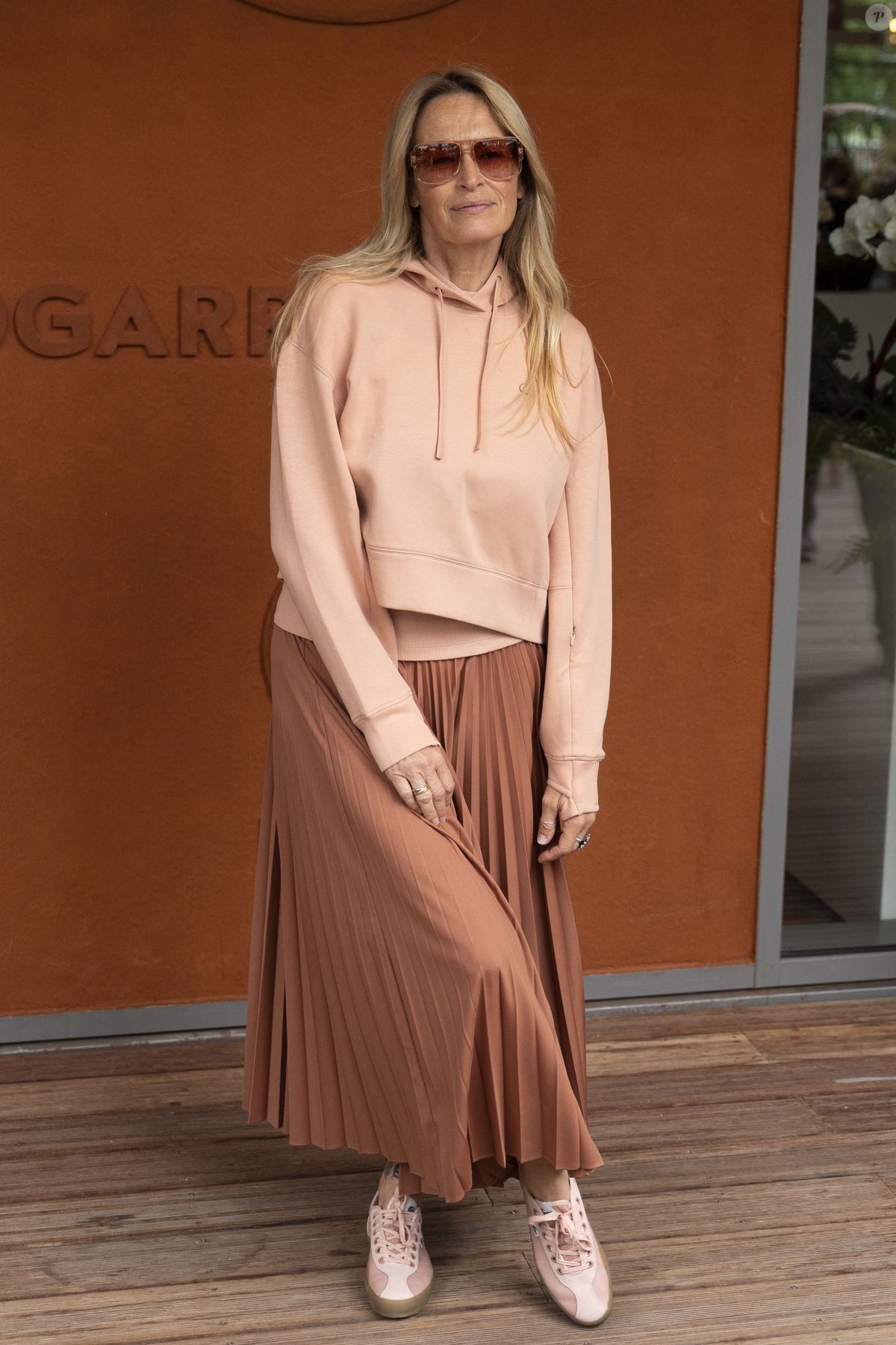 Photo : Estelle Lefébure au village lors des Internationaux de France ...