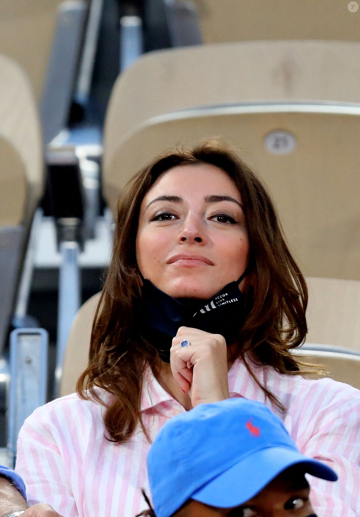 Photo : Rachel Legrain-Trapani dans les tribunes des Internationaux de ...
