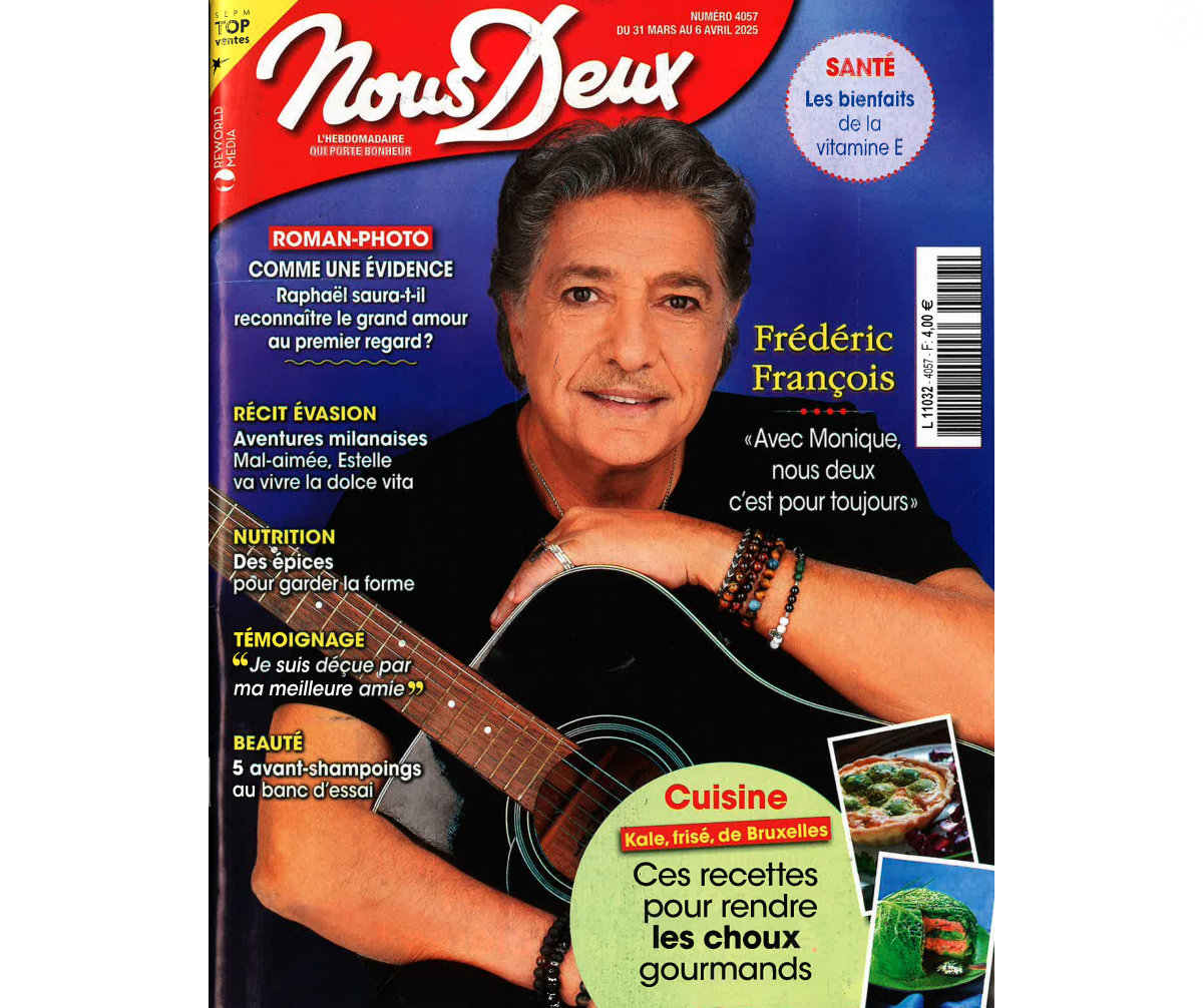 Photo : Couverture du magazine Nous Deux. - Purepeople