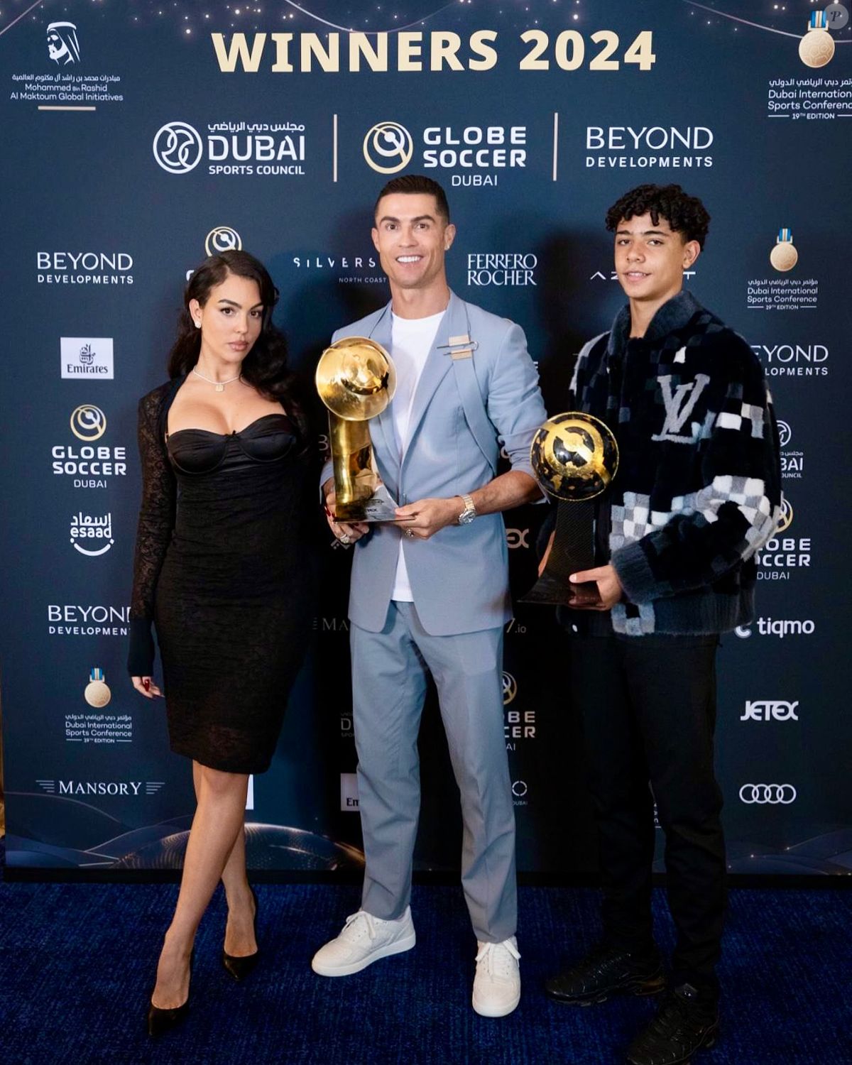 Photo : Cristiano Ronaldo était avec sa compagne Georgina Rodriguez et ...