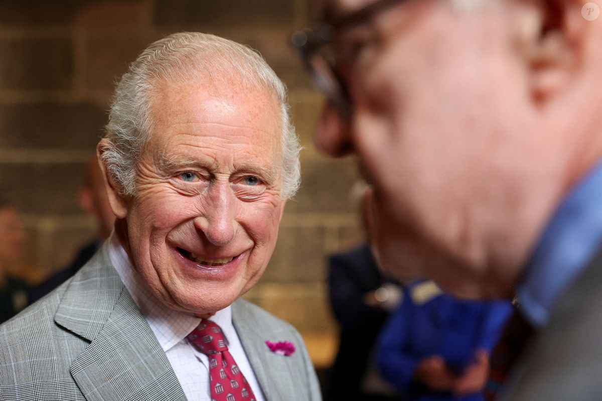 Photo : Le roi Charles III d'Angleterre visite le château de Lancaster ...