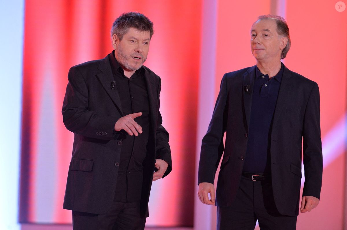 Photo : Regis Laspales et Philippe Chevalier lors de l'enregistrement ...
