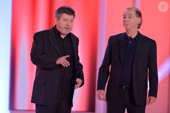 Photo : Regis Laspales et Philippe Chevalier lors de l'enregistrement ...