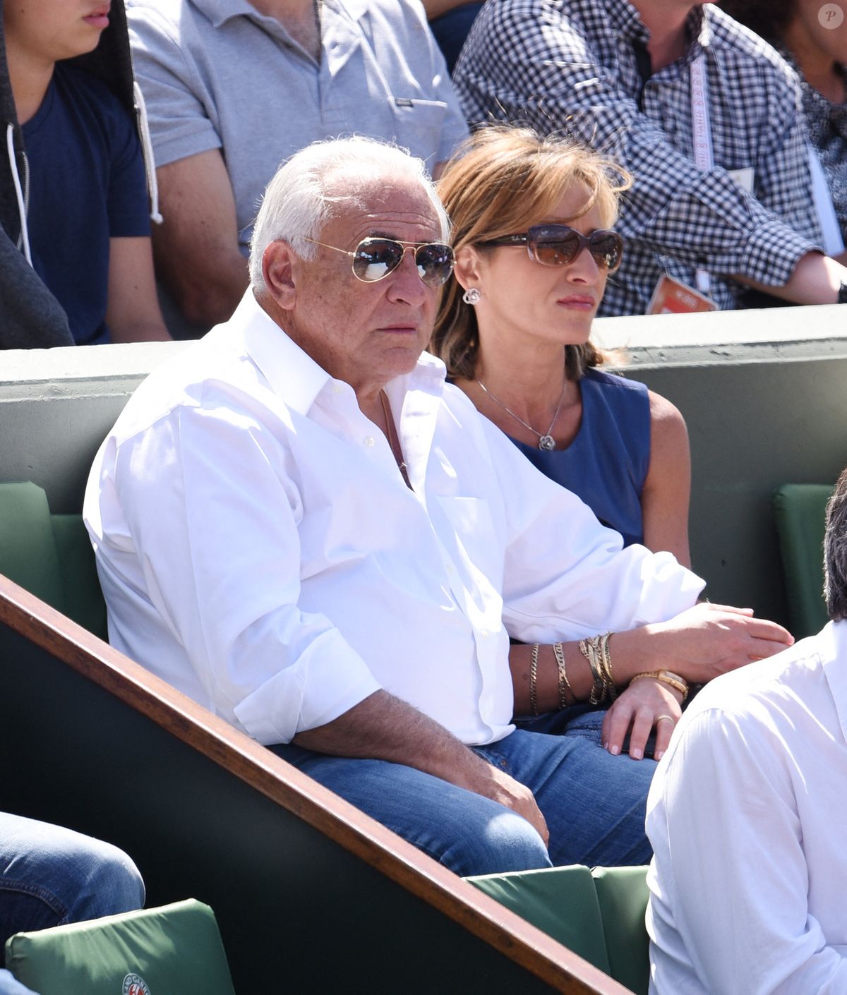 Photo : Dominique Strauss Kahn (DSK) et Myriam L'Aouffir assistant aux ...