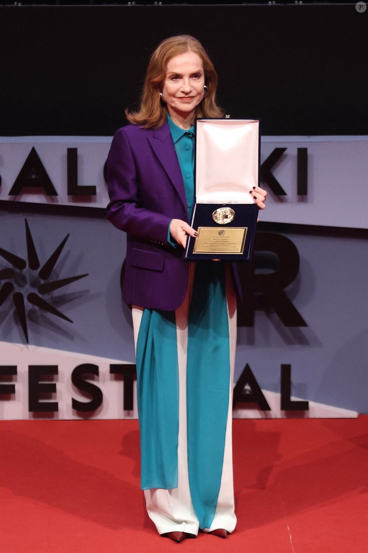 Photo : Thessalonique, GRÈCE L'actrice française Isabelle Huppert ...