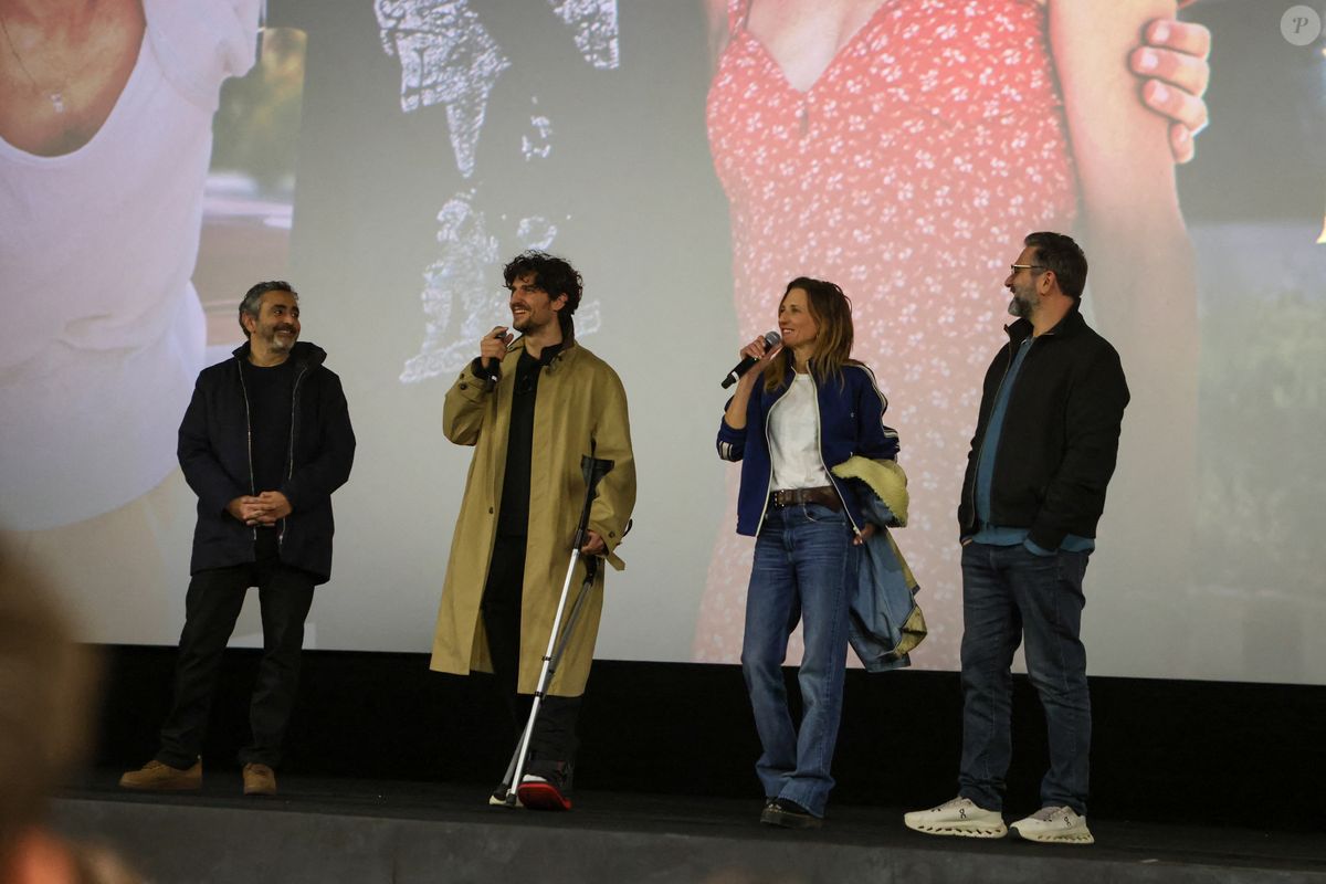 Photo : Eric Toledano, Louis Garrel, Camille Cottin et Olivier Nakache ...