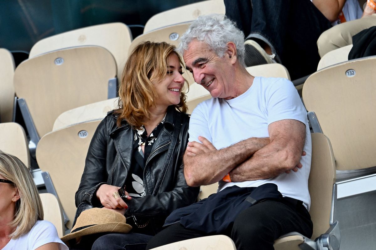 Photo : Raymond Domenech et sa nouvelle compagne à Roland Garros le 03 ...