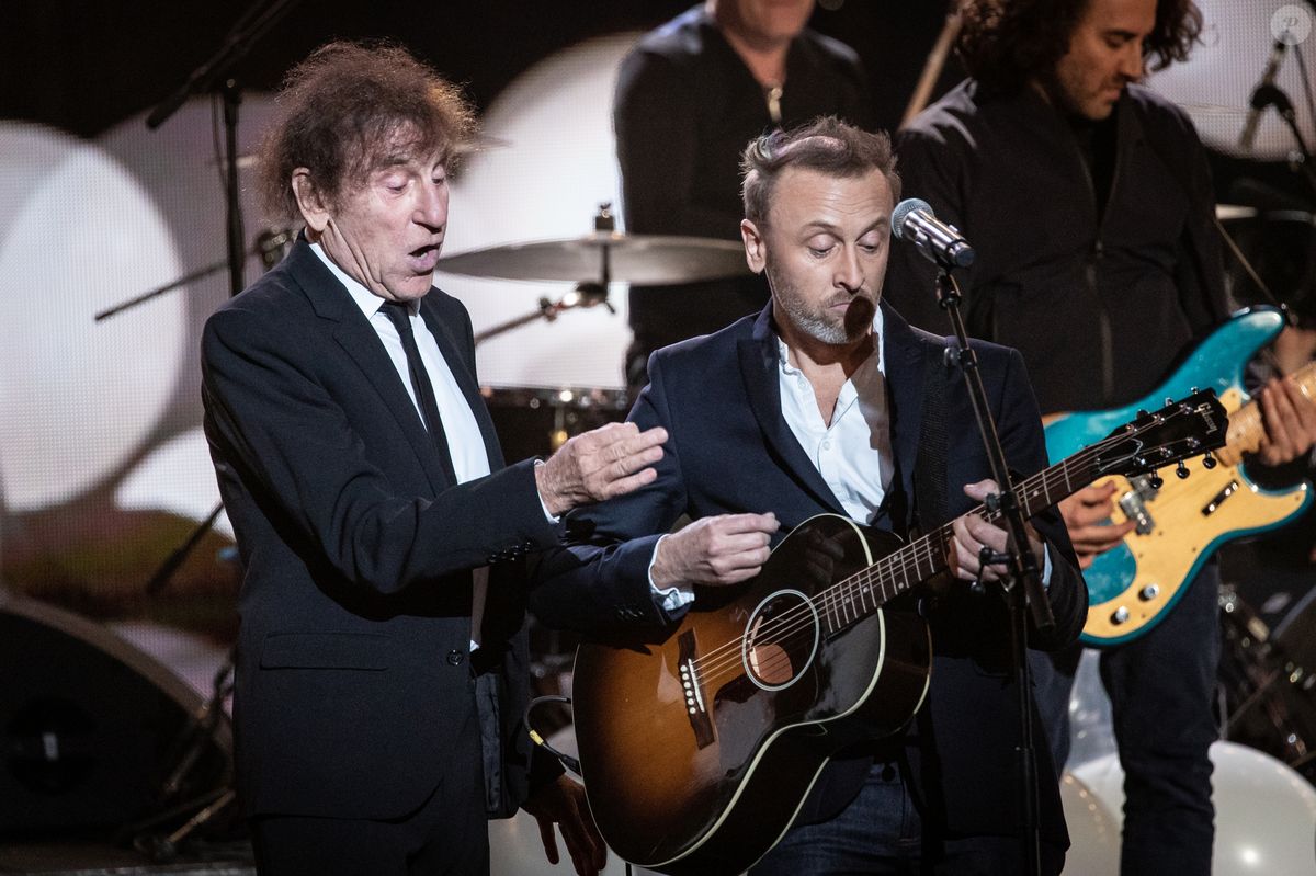 Photo : Alain Souchon et son fils Pierre Souchon à la 35ème cérémonie ...