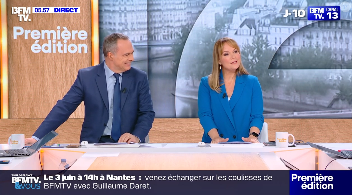 Photo : Les membres de "Première édition" sur BFMTV souhaitent la ...
