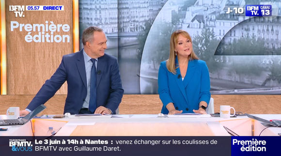 Photo : Les membres de "Première édition" sur BFMTV souhaitent la ...