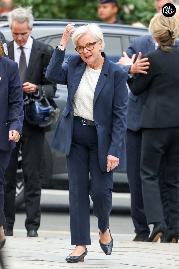 Claude Chirac entourée de son mari et de son fils Martin pour le ...