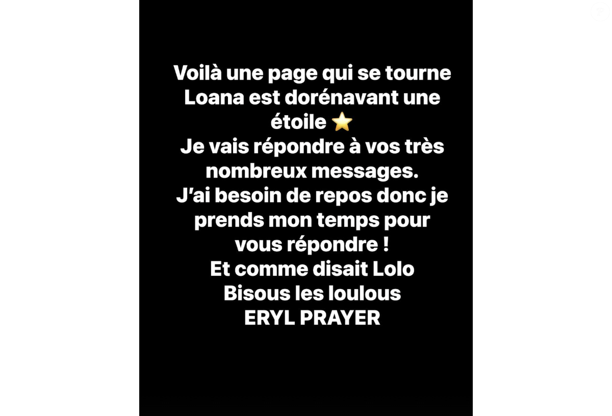 Photo : Instagram Eryl Prayer - Purepeople