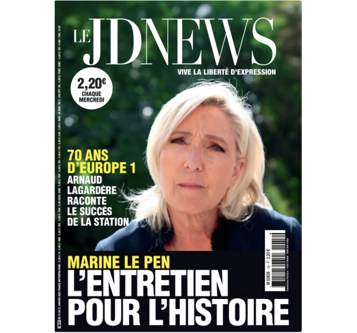 Photo : Couverture du "JD News" - Purepeople
