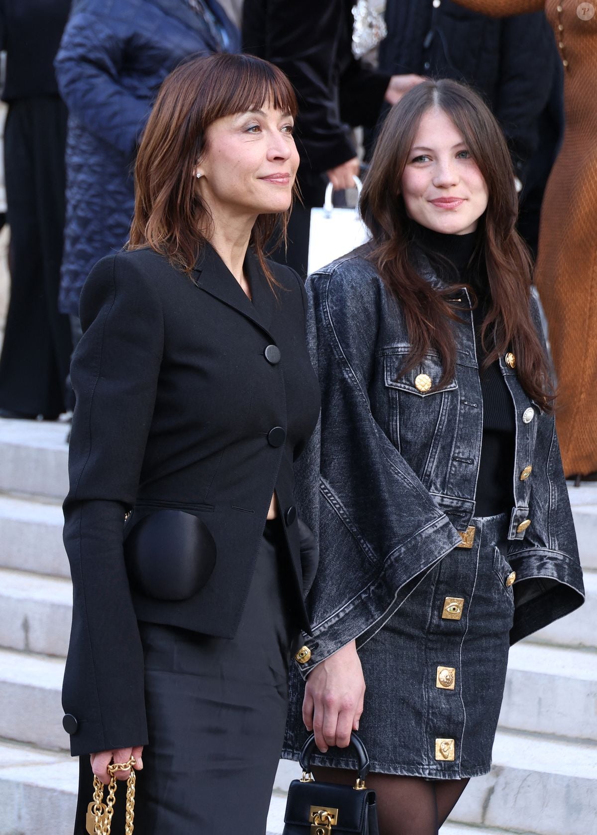 Photo : Sophie Marceau et sa fille Juliette Lemley au défilé ...