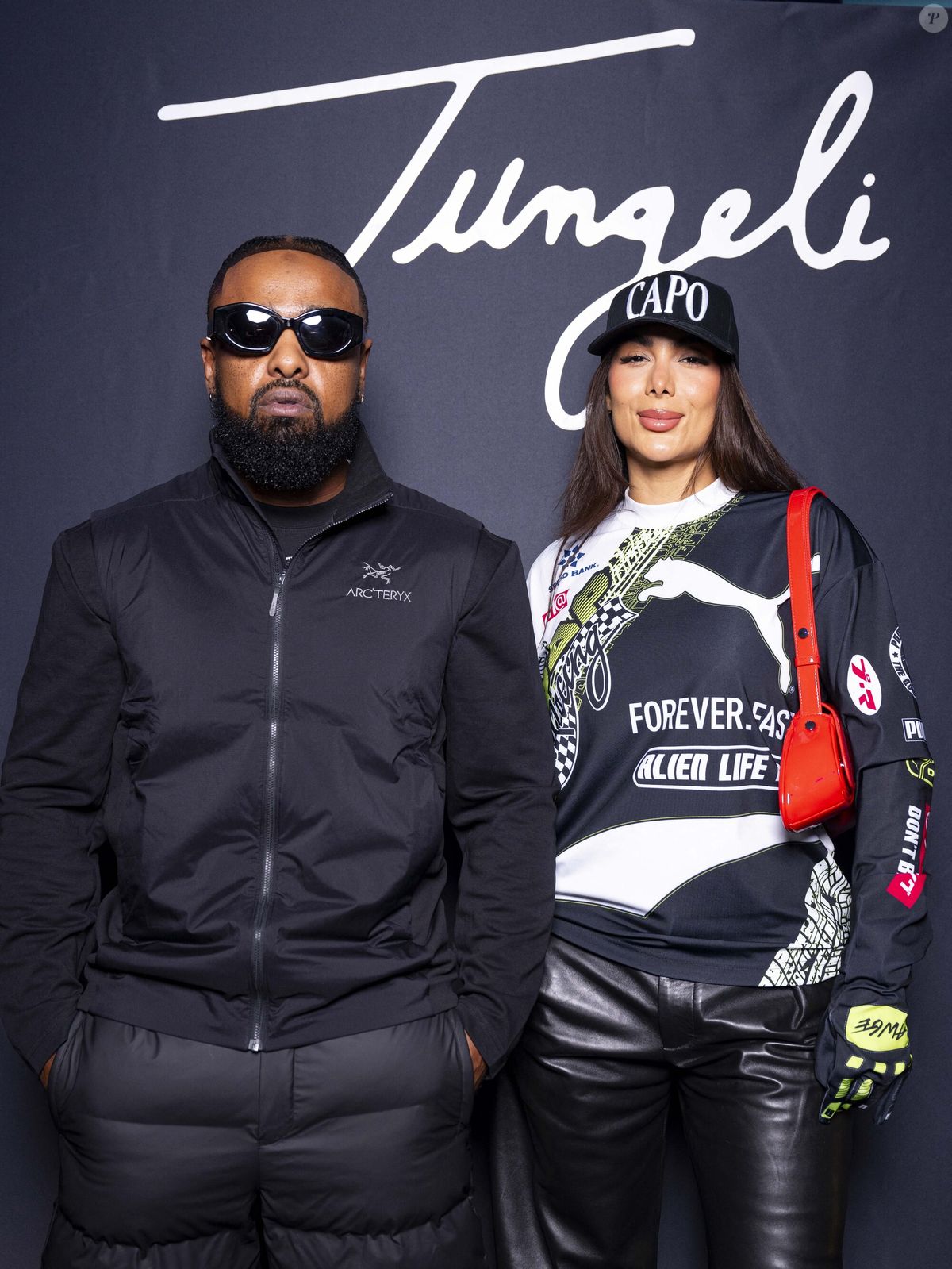 Photo : Exclusif - Alonzo et sa femme Samantha Djae lors de la sortie du nouvel album de Jungeli ...