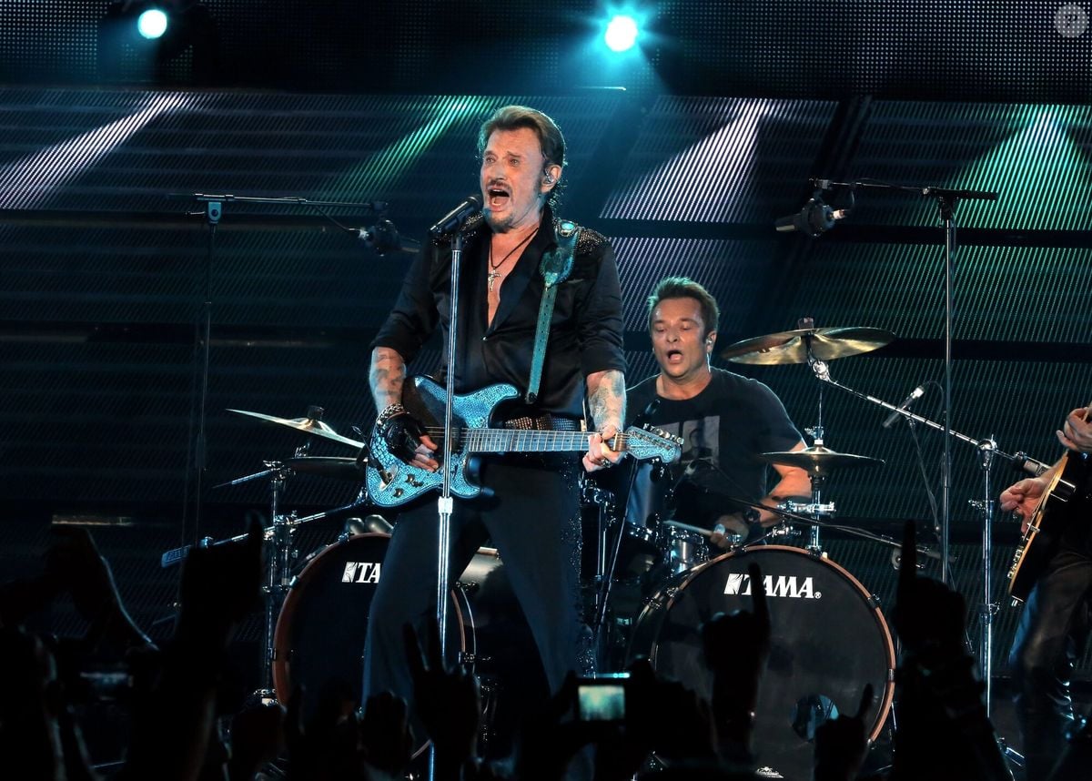 Photo : Exclusif - David Hallyday - Johnny Hallyday en duo pour son ...