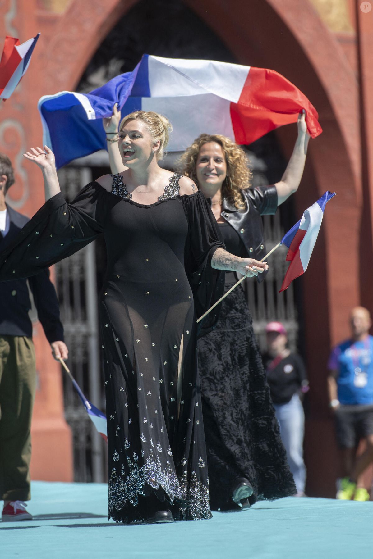Photo : May 11, 2025, Basel, SWTIZERLAND: Louane Emera of France ...