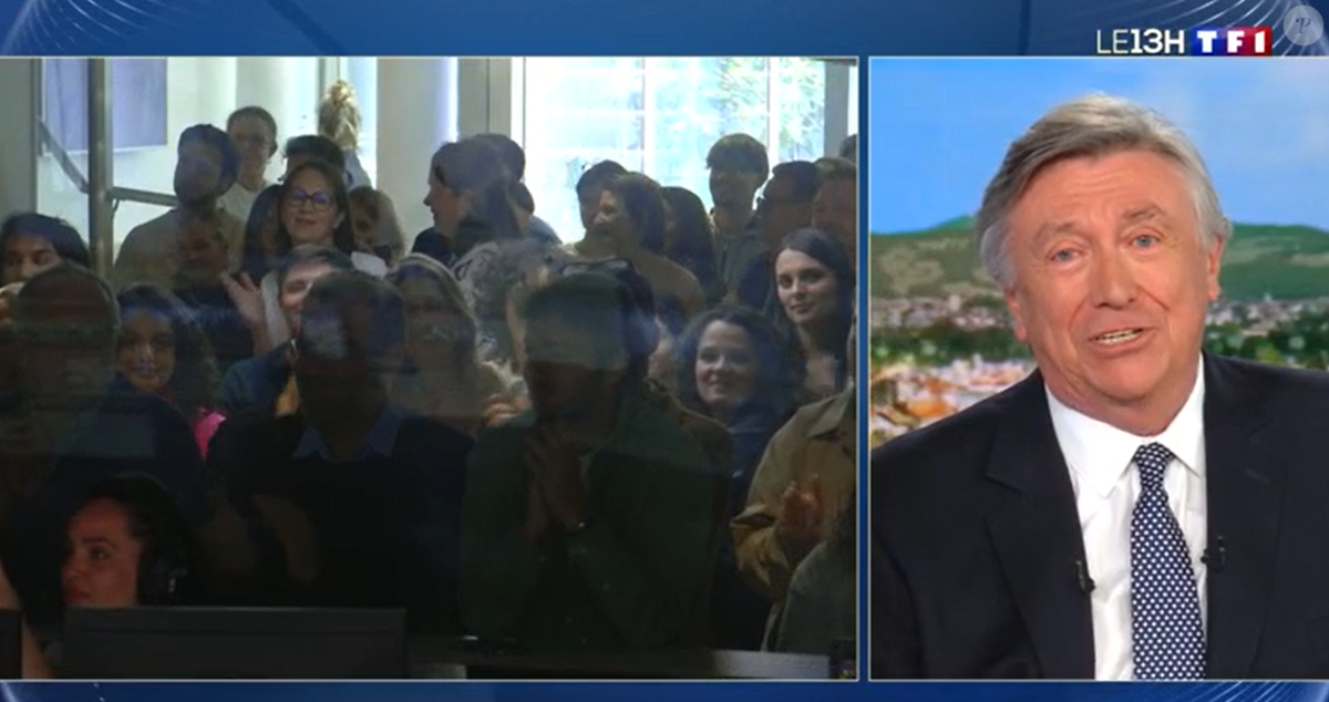 Photo : Un dernier JT riche en émotion. Jacques Legros présente son ...