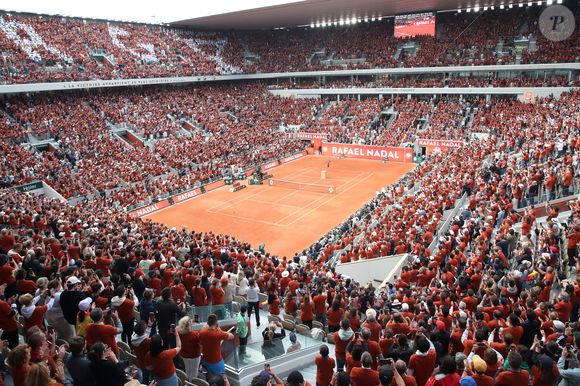 Photo : Hommage à Rafael Nadal et à ses 14 victoires sur la terre battue de Roland Garros lors ...