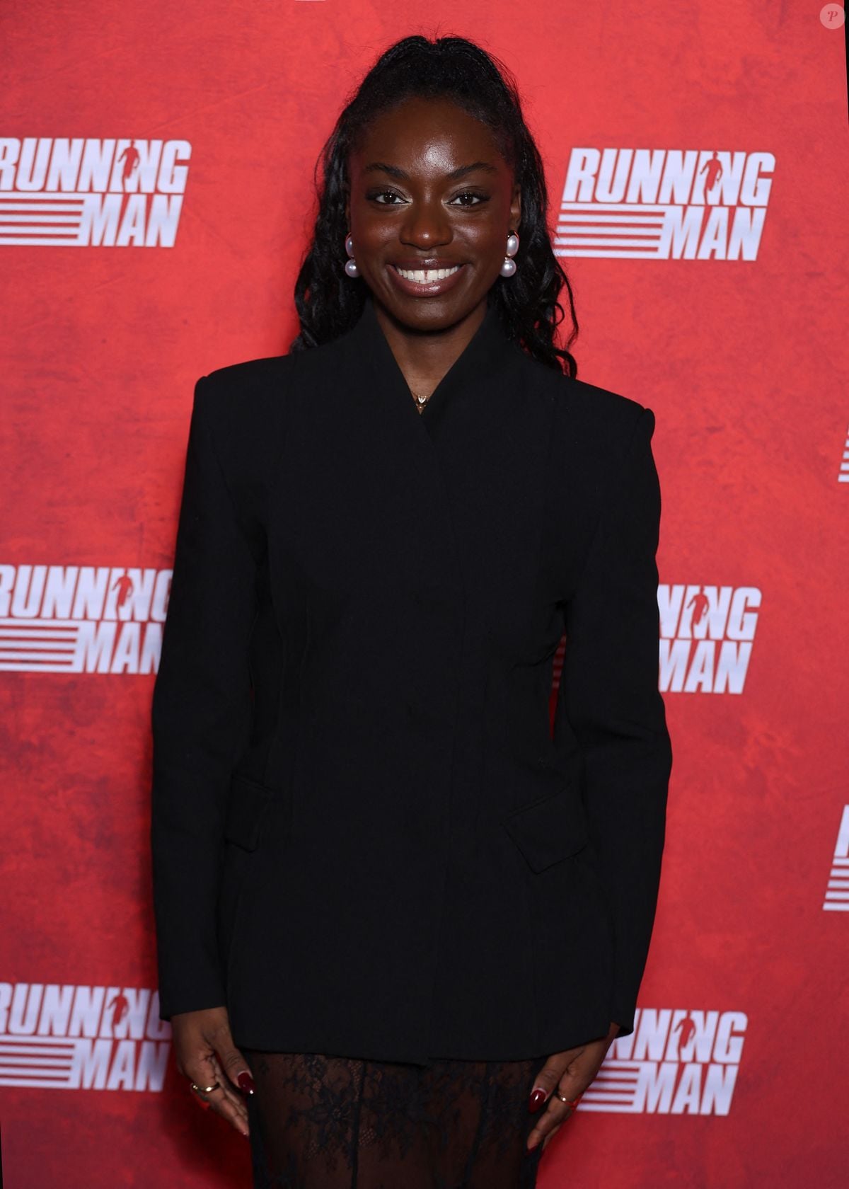 Photo : Sarah (Star Academy 2025) lors de la première de Running Man au ...