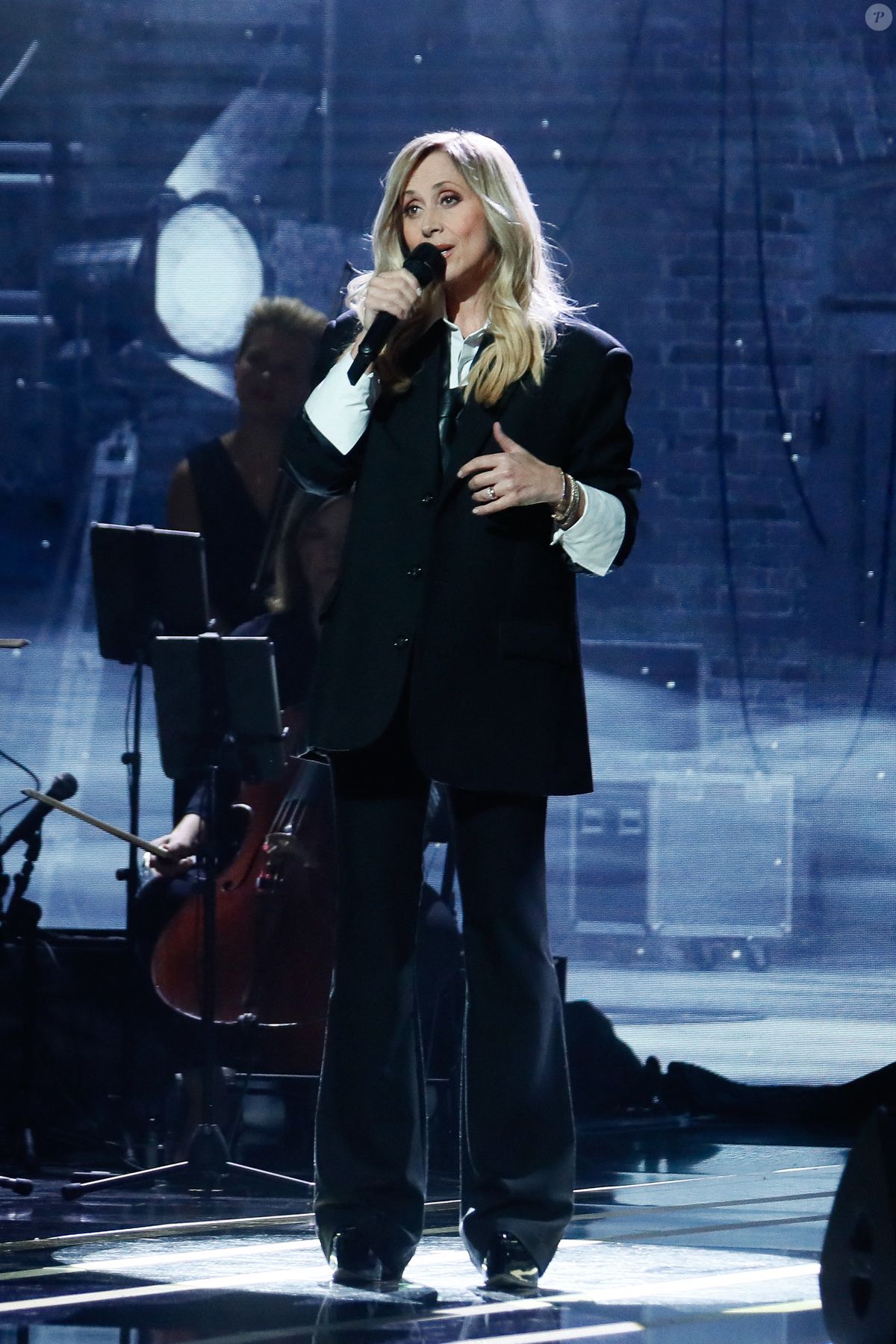 Photo : Exclusif - Lara Fabian lors de l'enregistrement de l'émission ...