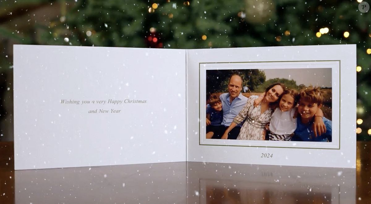 Photo : La carte de voeux de Kate Middleton et du prince William pour ...