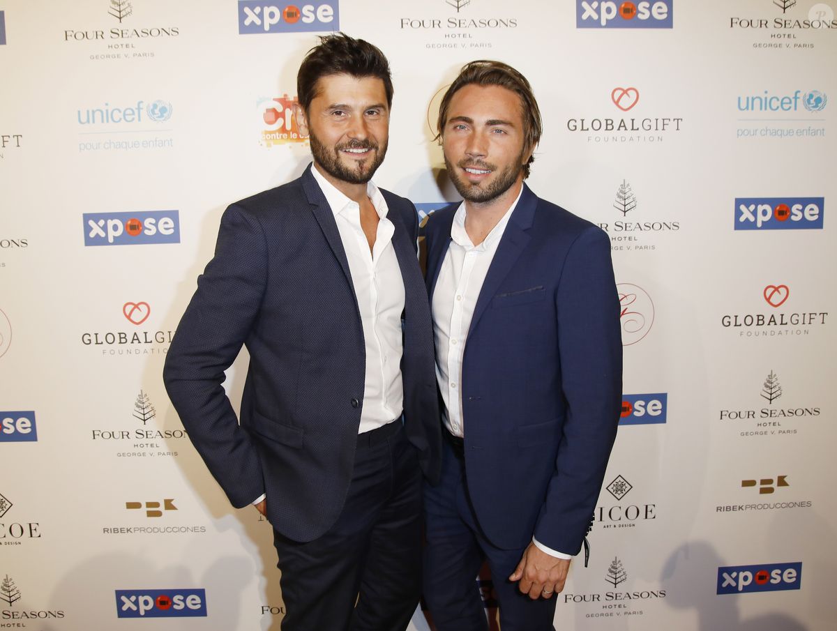 Photo : Christophe Beaugrand et son mari Ghislain Gerin au photocall de ...