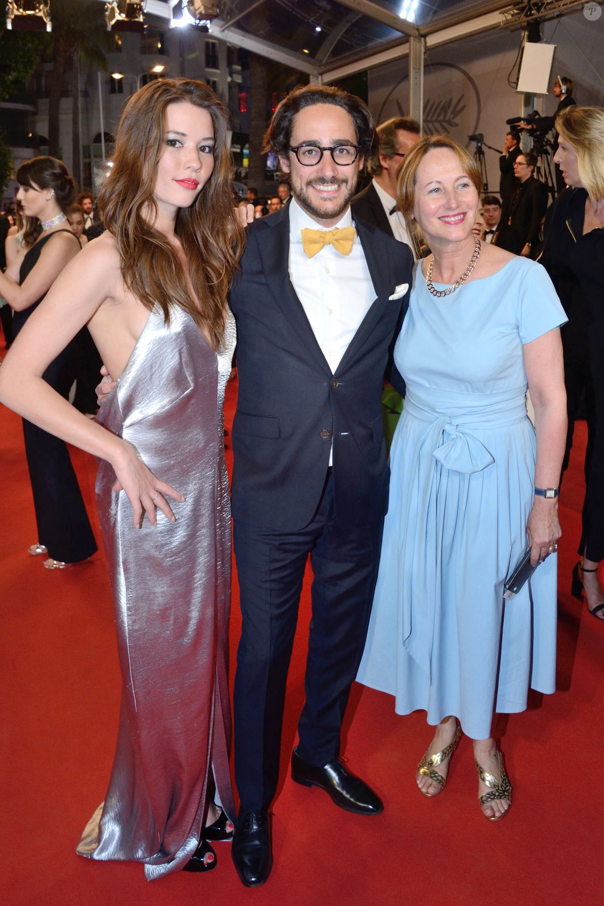 Photo : Emilie Broussouloux, Thomas Hollande et Ségolène Royal ...