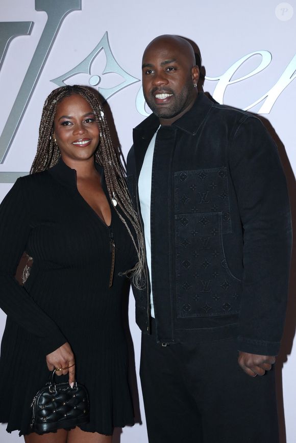 Photo : Luthna Plocus et Teddy Riner - Photocall du Défilé de Mode ...