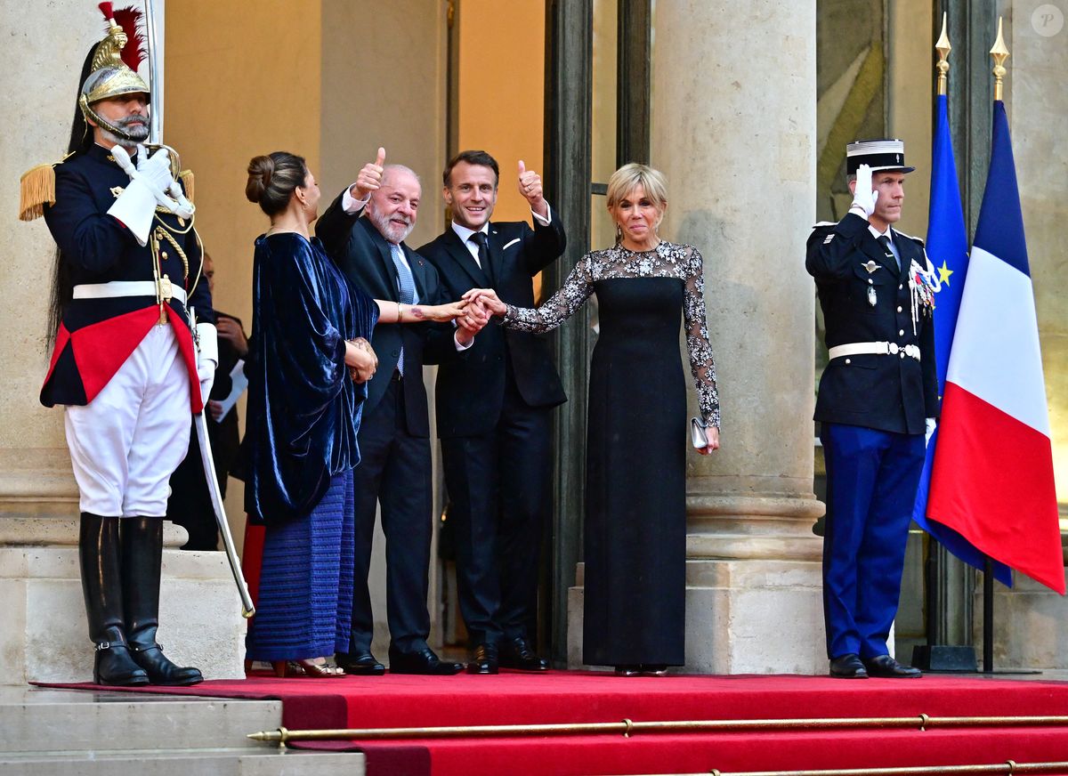 Photo : Le président du Brésil Luiz Inácio Lula da Silva, Rosângela da ...